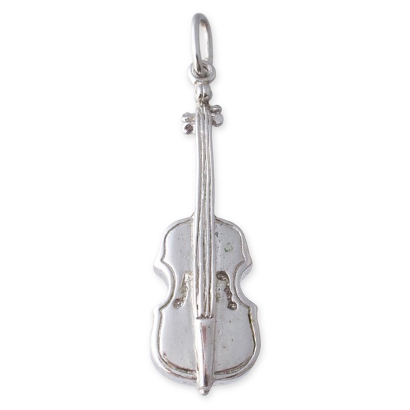 Jewelry | Vintage Sterling Silver Violin Charm Pendant Musical ...